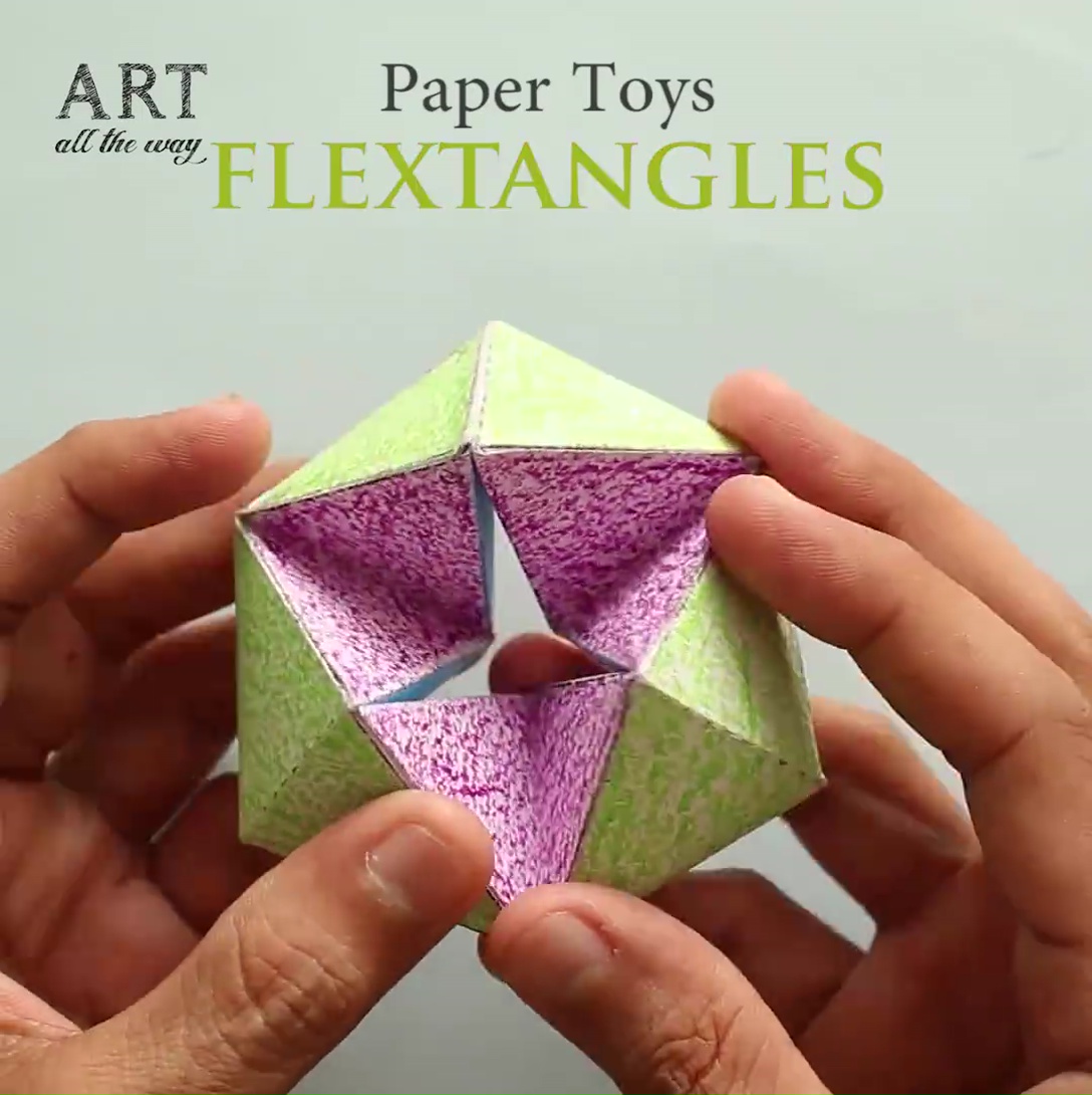 How to Make : Paper Toy Flextangles - crazzy craft