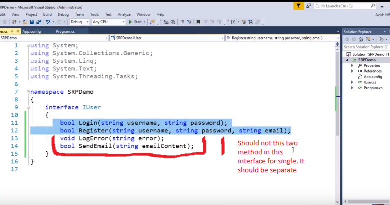 Solid Principles in c#