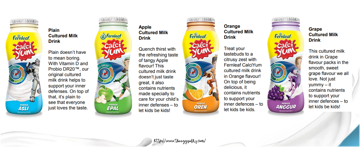 THEEGGYOLKS 蛋黃打点滴: Fernleaf CalciYum Cultured Milk Drink and Yogurt ...