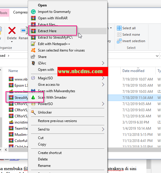 Cara Membuat Dan Membuka File RAR Di WIndows 10 - NEWBIE CODE NEWS ...