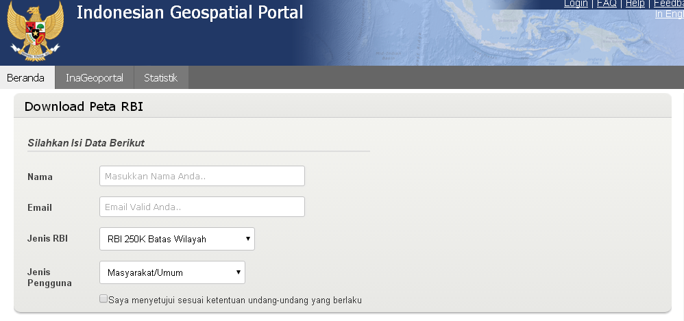 Peta Digital Rupa Bumi Indonesia