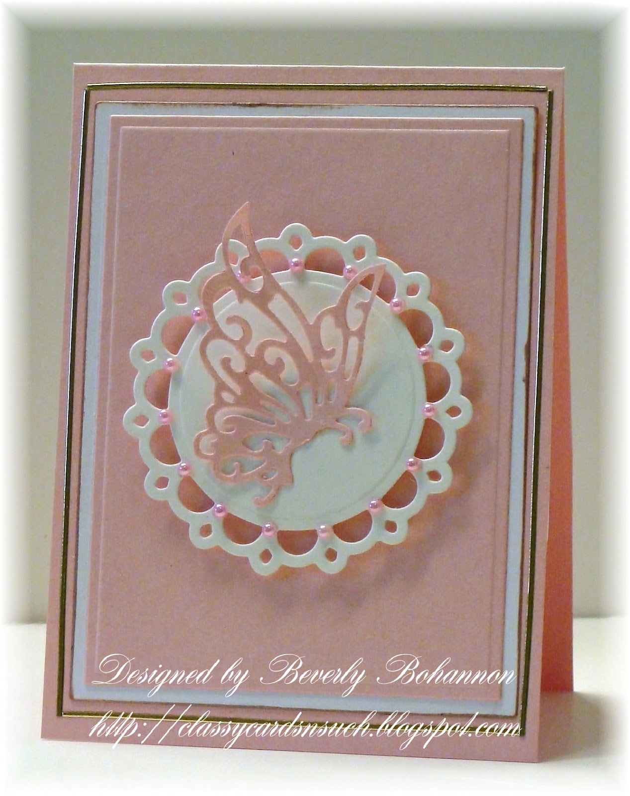 Classy Cards 'n Such: Pink Butterfly