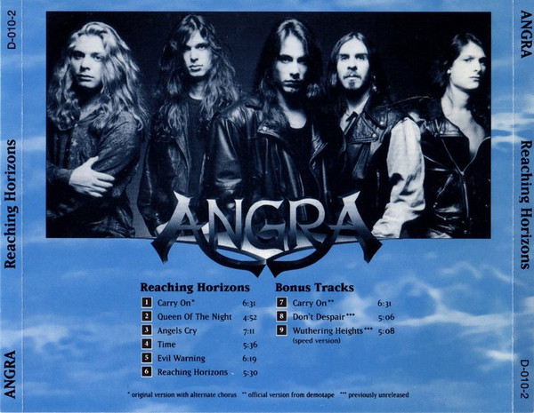 Encarte: Angra - Reaching Horizons - Encartes Pop
