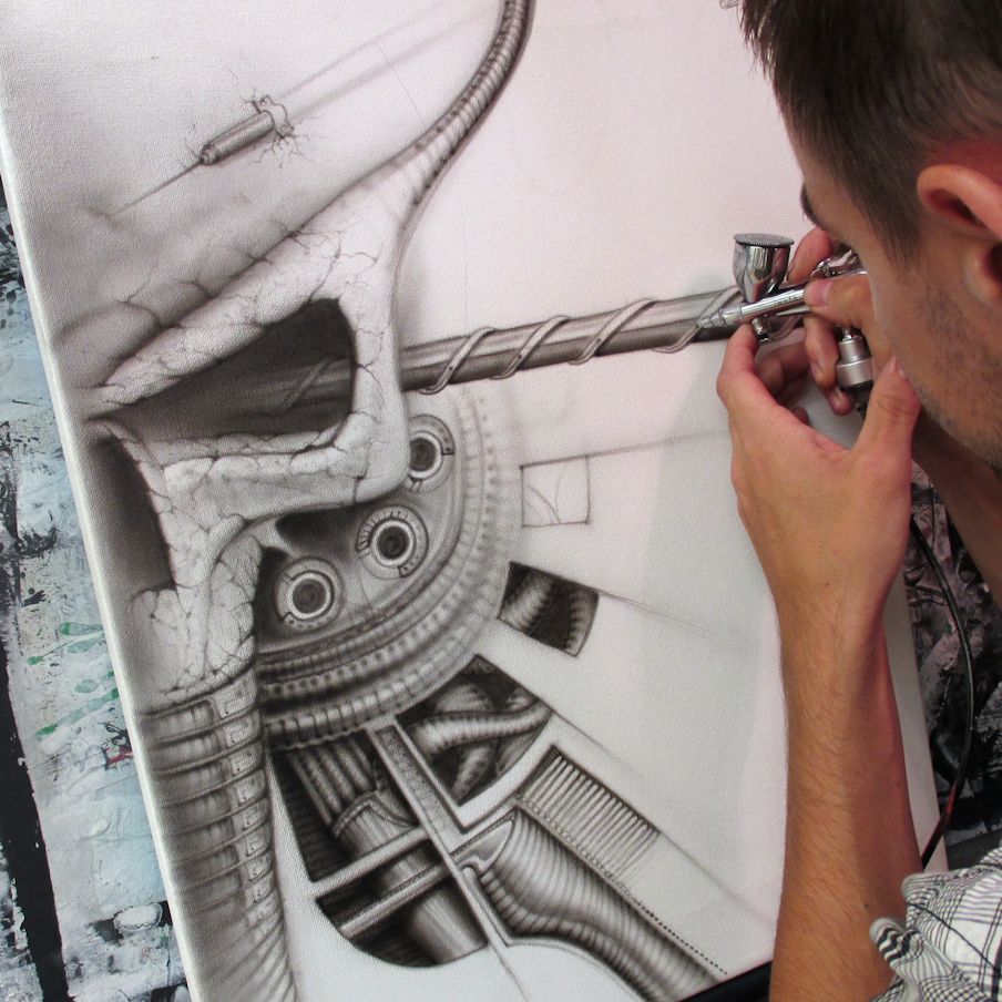 Pinstripe Chris: Airbrush Practice Piece