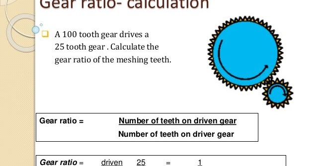Gear Ratio and Torque Calculation