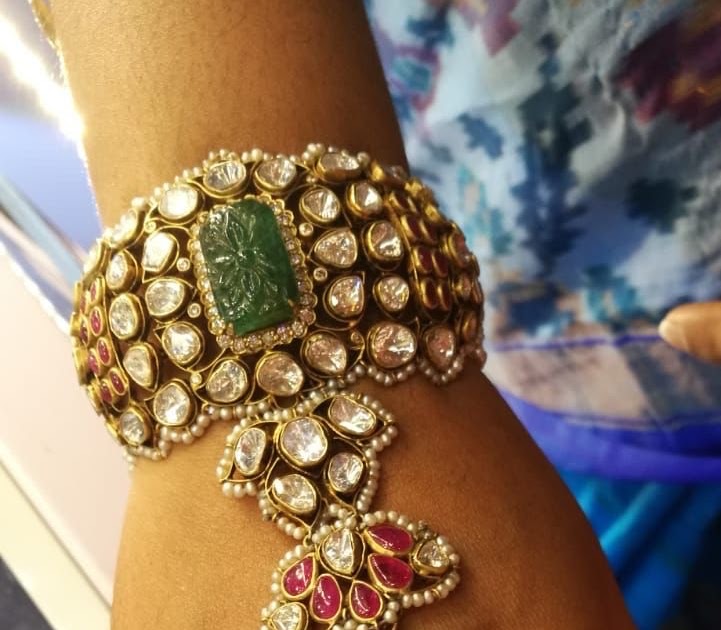 Broad Moissanite Bangle - Jewellery Designs