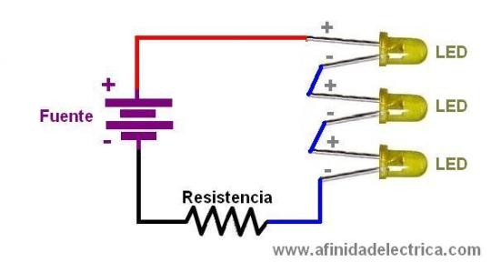 Como se conectan los LEDs. | Revista ELEKTRONIKA