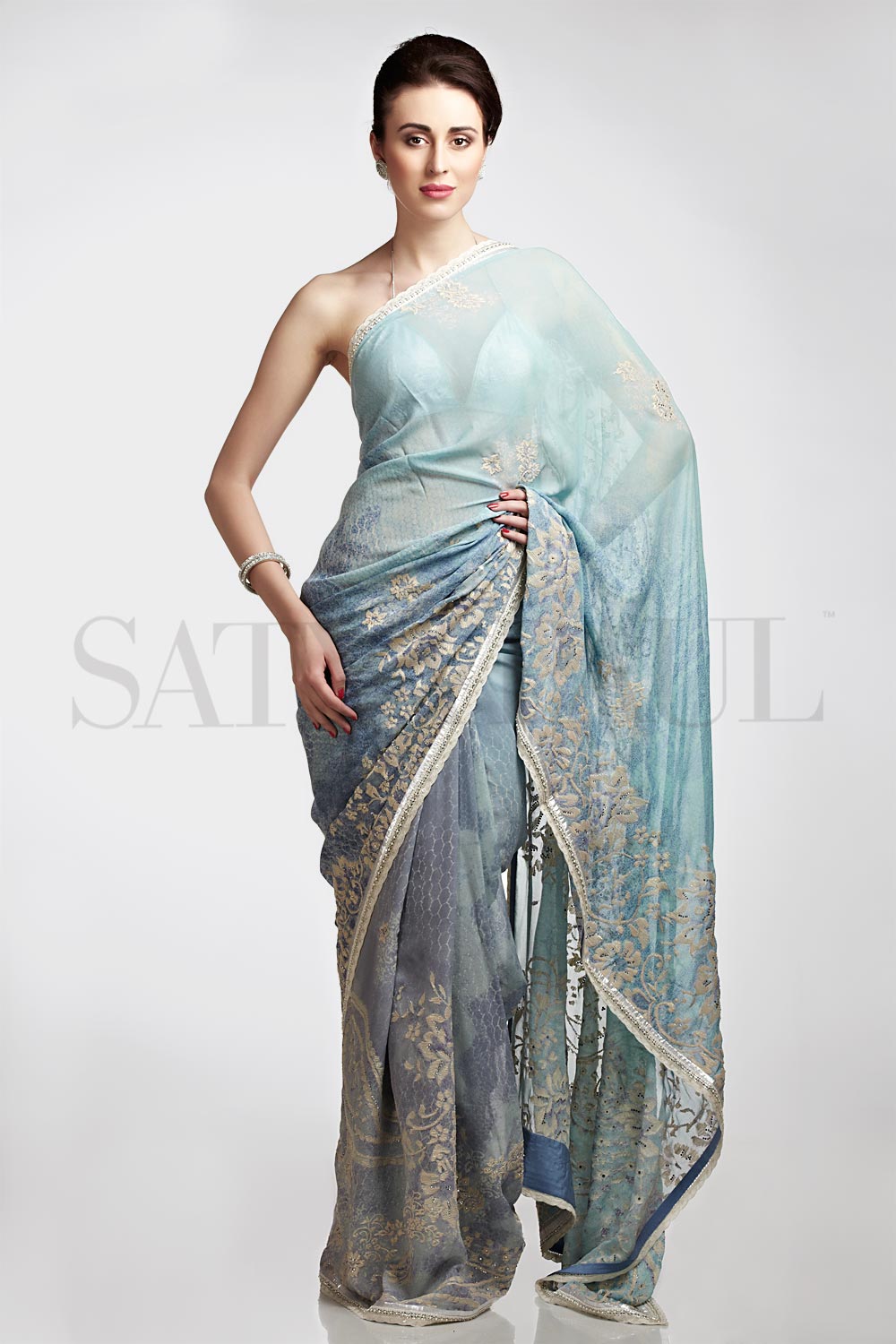 Satya Paul Embroidered Saree 2013 | Indian Bridal Sarees - Pakistani ...