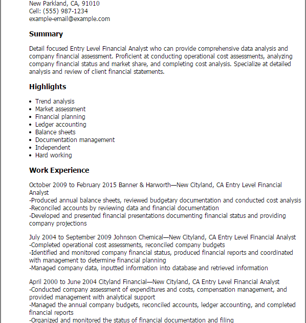 Sample Finance Resume Entry Level ~ Certificate Letter