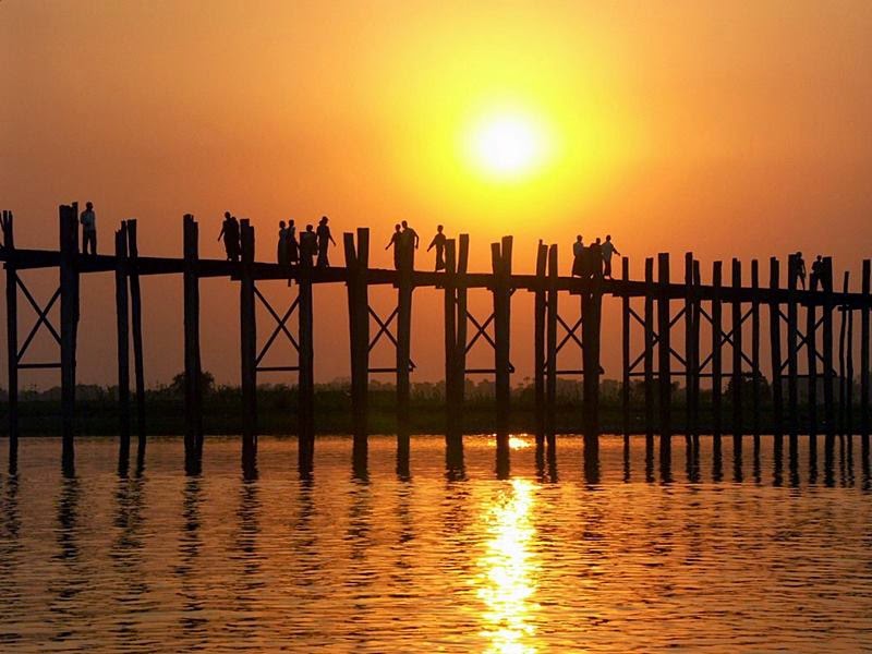U Bein Bridge, Myanmar | The Oldest and Longest Teakwood Bridge in the ...