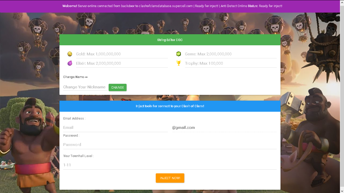 Kumpulan Script Phising Coc 2016 (new) | Syahrul46