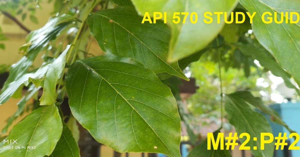 [MODULE 2 PART 2] API 571 (3rd ED, Mar 2020) - API 570 STUDY GUIDE ...