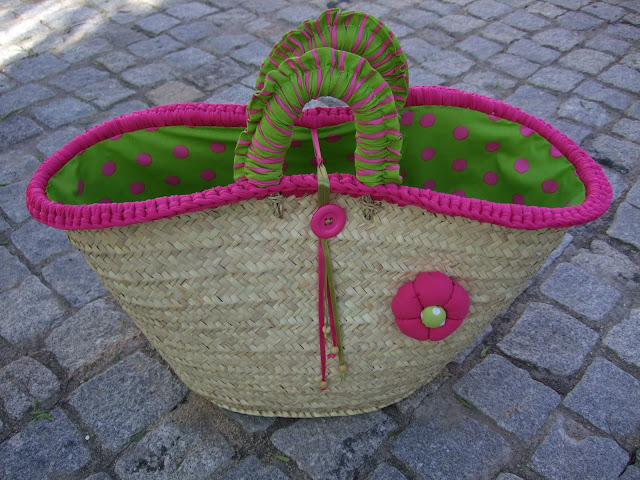 Alcofa de Ideias: Alcofa de Praia com Bolinhas e Riscas