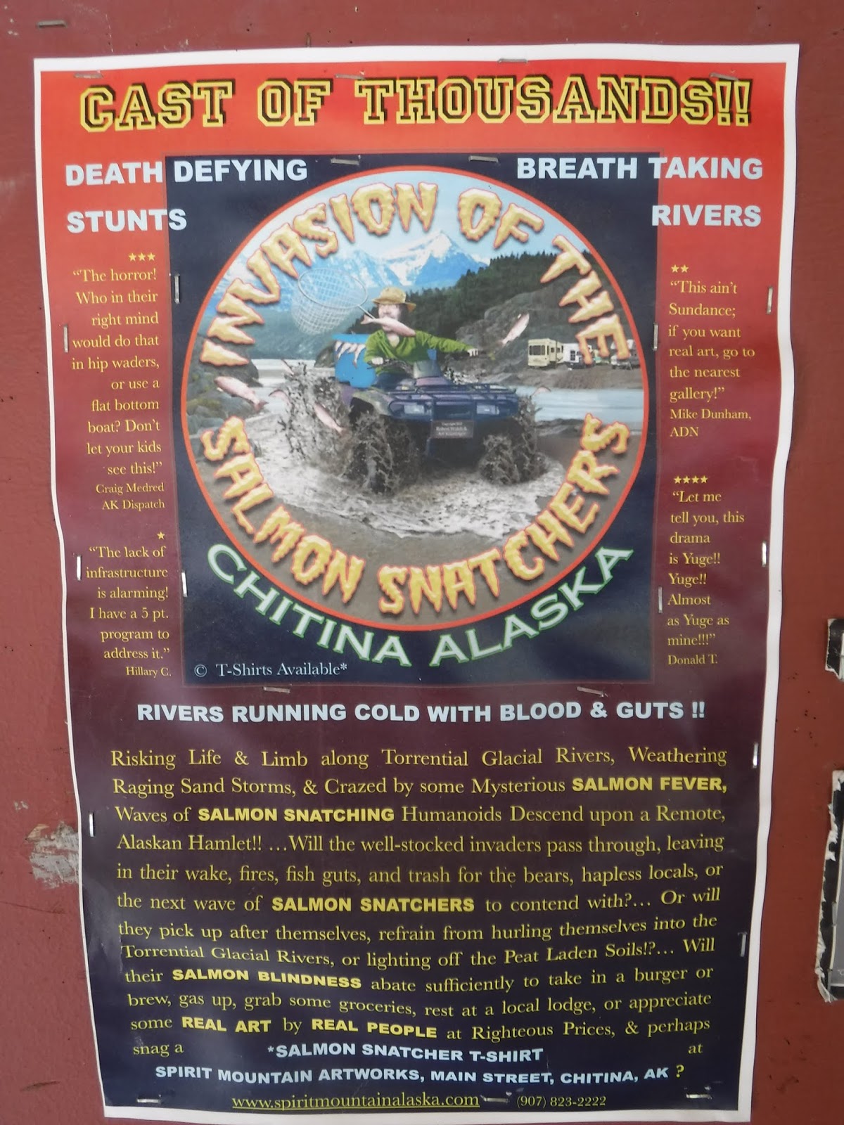 Dave'n'Kathy's Vagabond Blog: Invasion of the Salmon Snatchers!