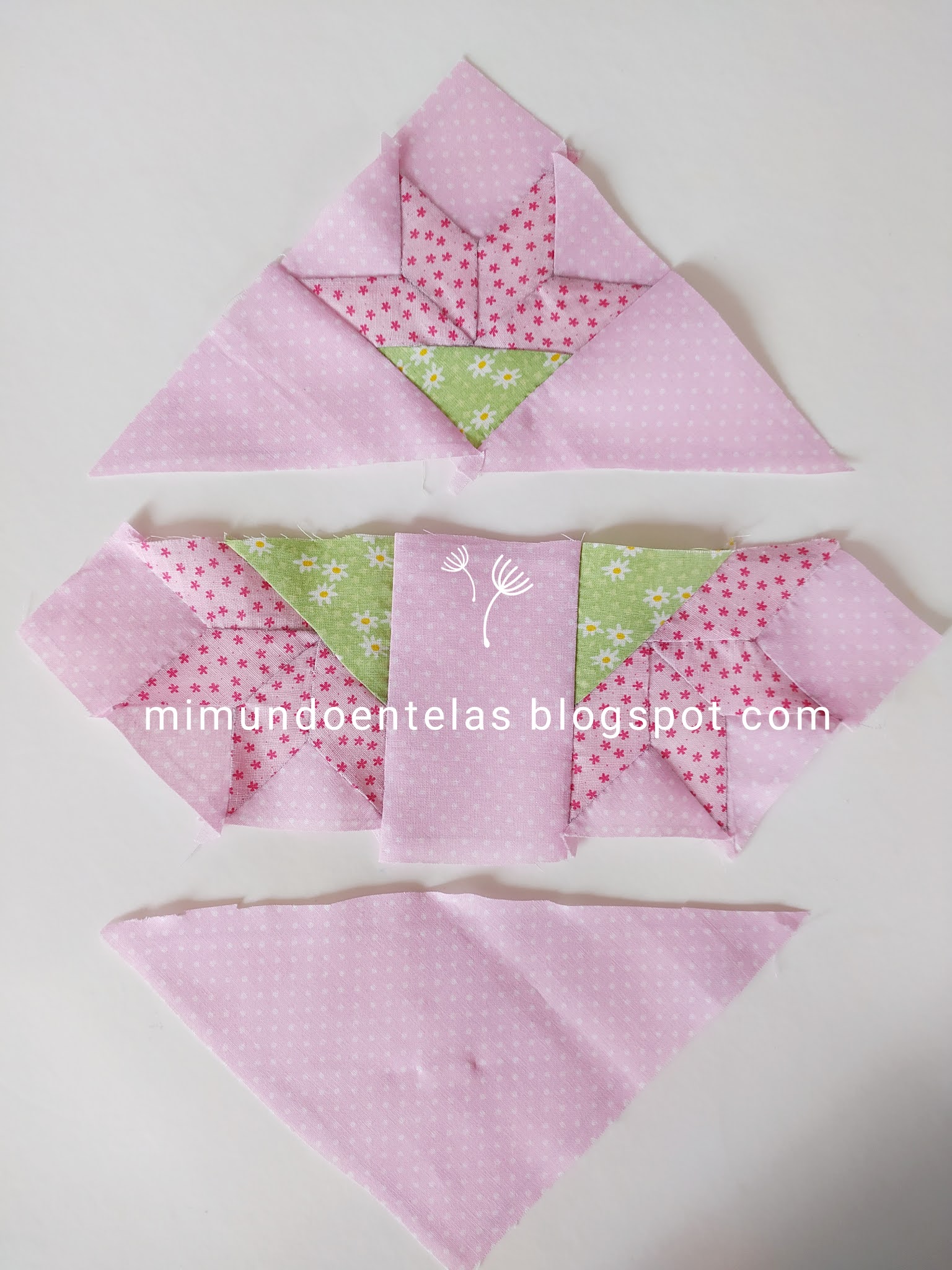 mimundoentelas.com: Patchwork tutorial: Flor de lis