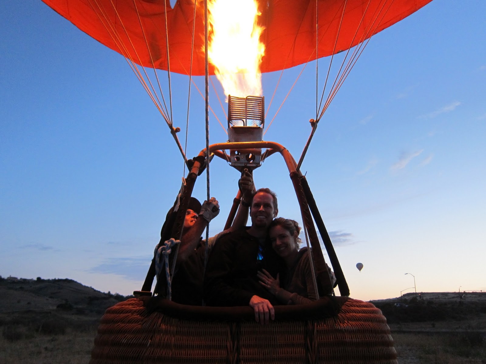 Sensory Overload: Sunset Hot Air Balloon Proposal (She said YES!)
