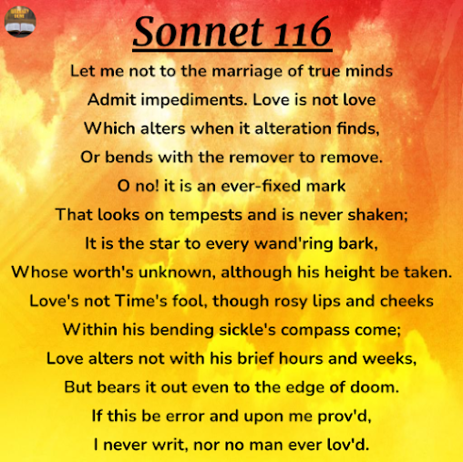 Sonnet 116 by William Shakespeare