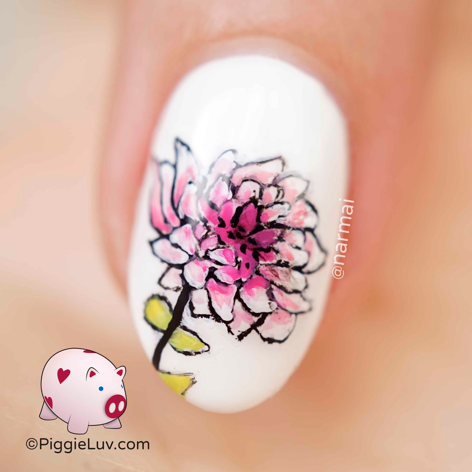 PiggieLuv: Stained glass wedding cake nail art