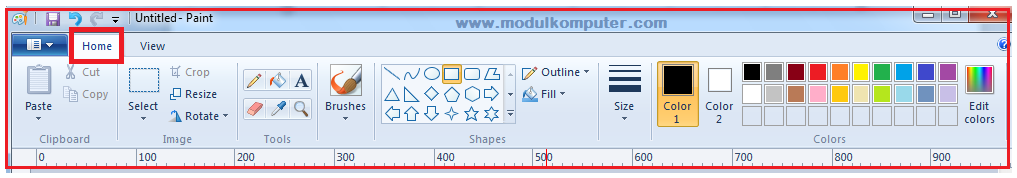 Menu Home and View (Paint) ~ KELAS II A (HENDRI TRIATMADJA)