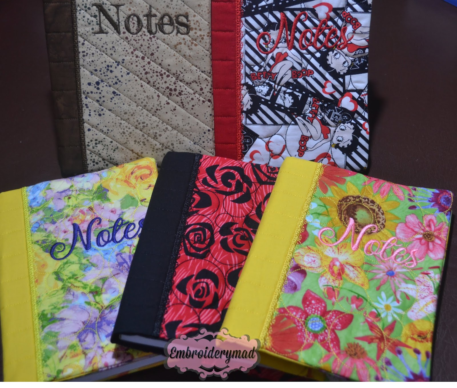 Embroiderymad: Note Book Covers....