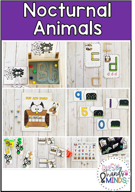 Nocturnal Animals Preschool Theme | Busy Hands and Minds