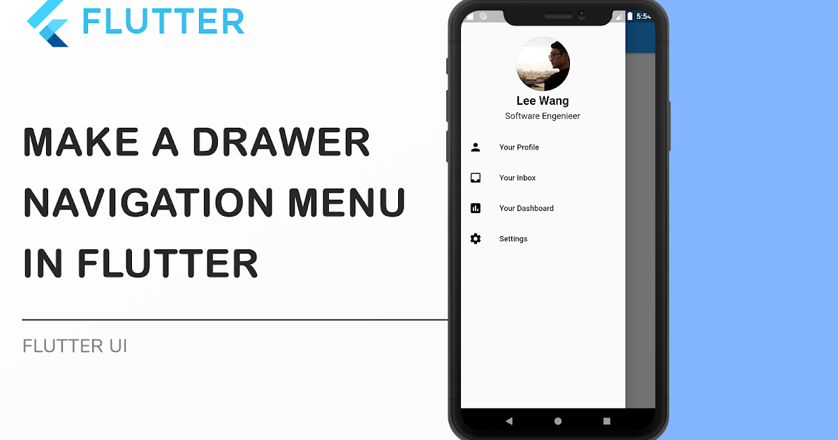 Make A Flutter Navigation Drawer In Flutter Doctorcode