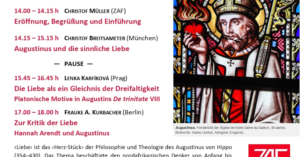 18 de Junio 2021 Digitaler Augustinus-Studientag Zwischen ‹caritas› und ...