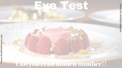 Eye Test Puzzle: Hidden Number Picture Puzzle with Answer