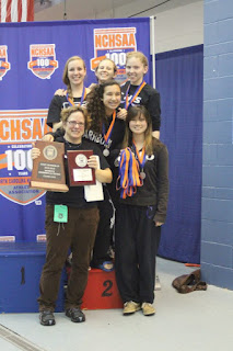 CHCCS News: Carrboro HS Swim Teams Take Second at State Championship