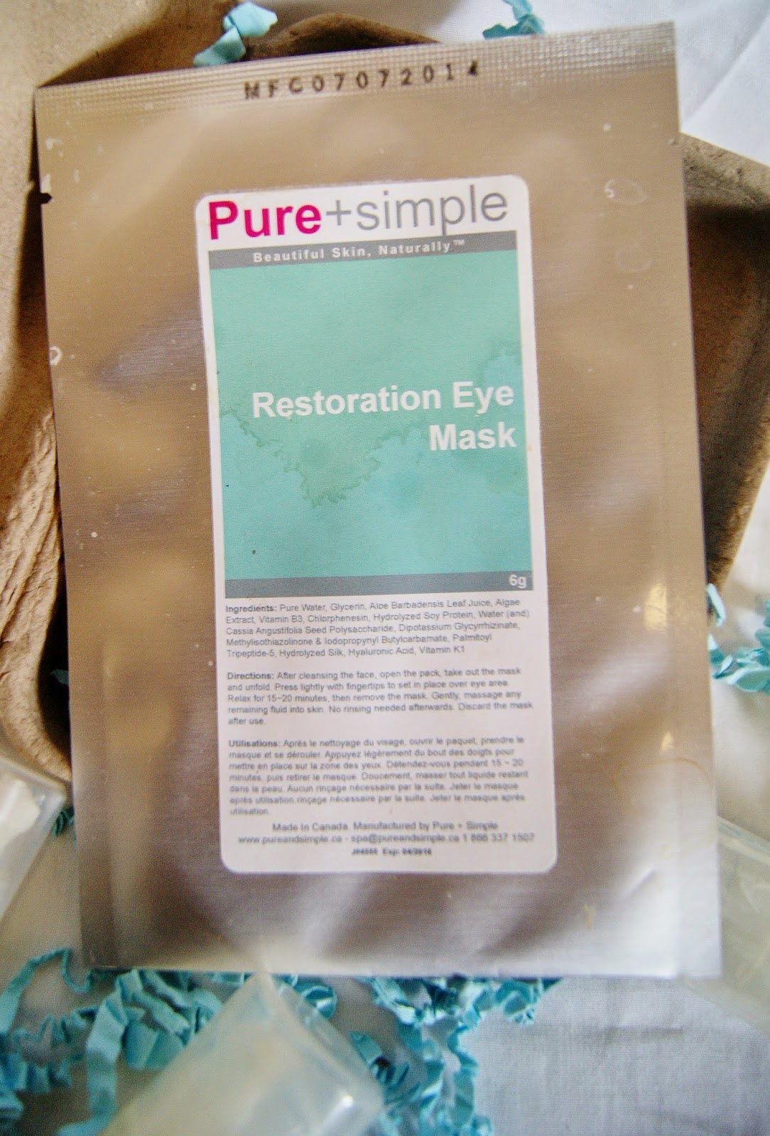 The Purple Scarf: Skincare Review: Soft Skin Restored with Pure + Simple!