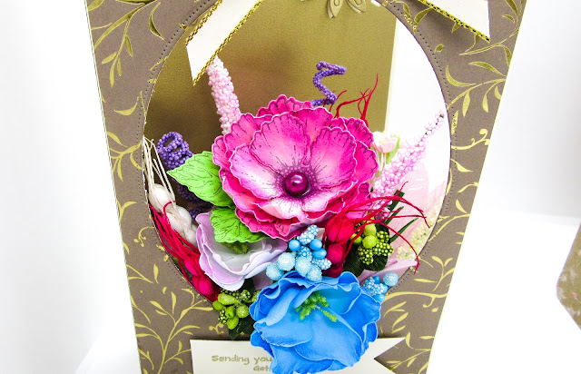 Positively papercraft: Beautiful 3D Flower Card & Drop Down Gift Box