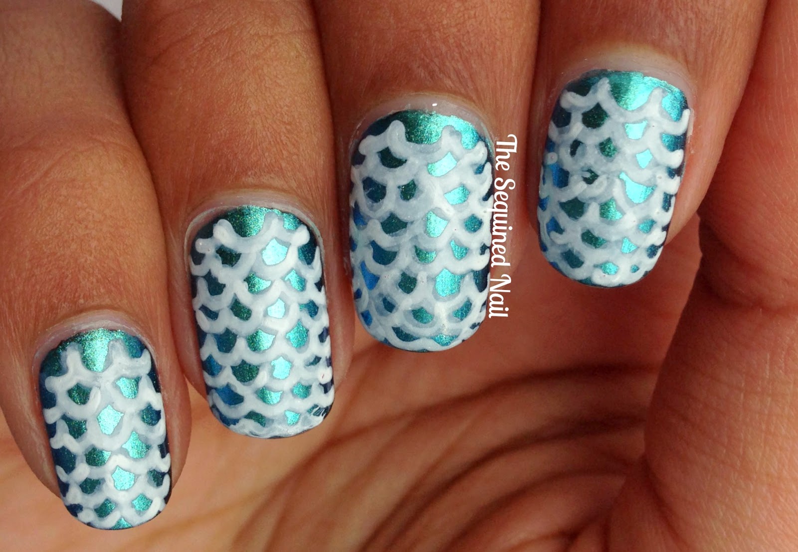 The Sequined Nail: Mermaid Scale Nails
