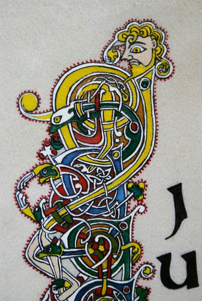 Fragmentos de manuscritos iluminados: Fragmento del libro de Kells