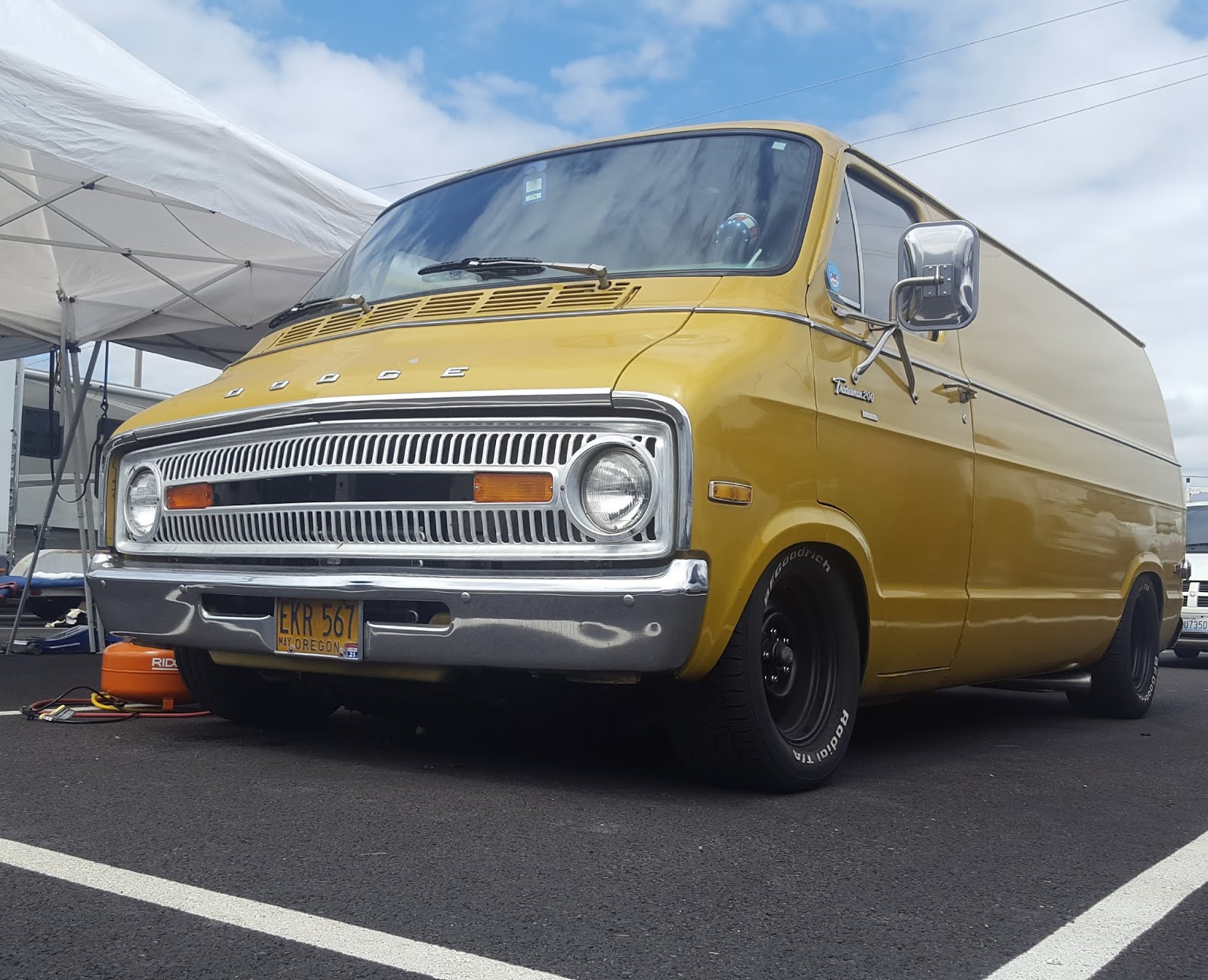 Lowered Dodge Van