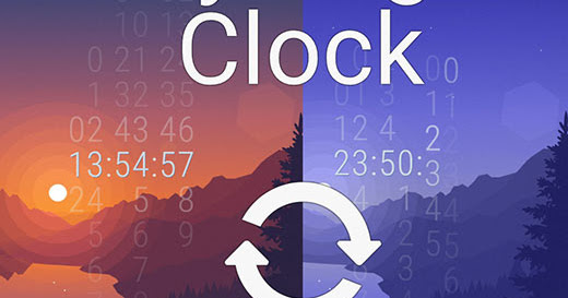 Day/Night-Cycle Slide-Clock Wallpaper Engine