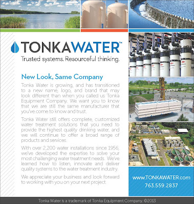 Tonka Water: Ad to Appear in Clean Water Magazine