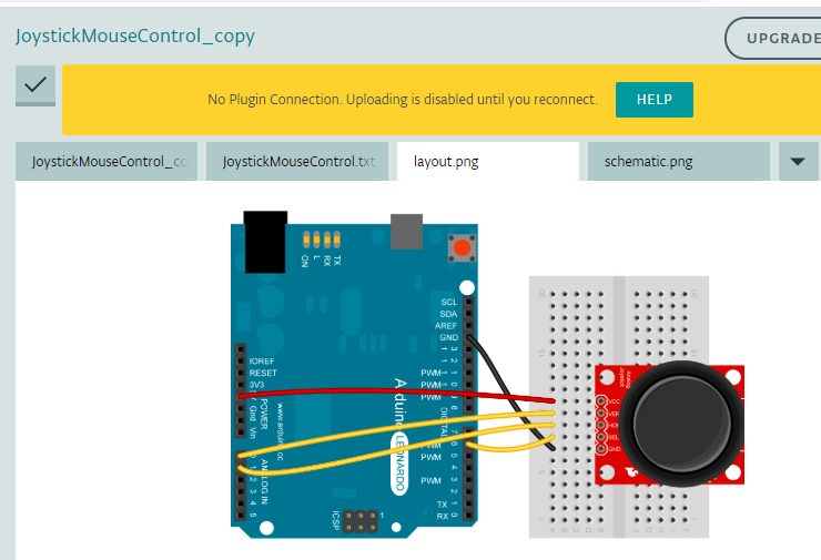 Arduino Joystick desde plataforma online de Arduino gratuito