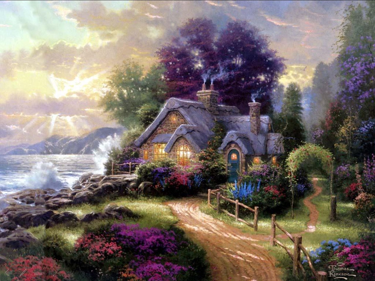 Selección de Paisajes variados de Thomas Kinkade