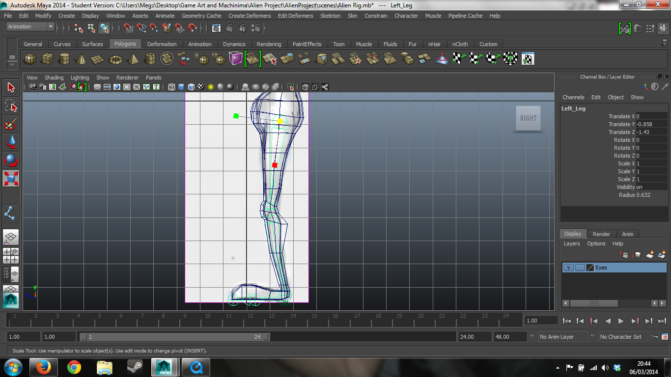 Dinosaurs vs Unicorns: Maya Workshop: Biped Modelling in Maya Part 2