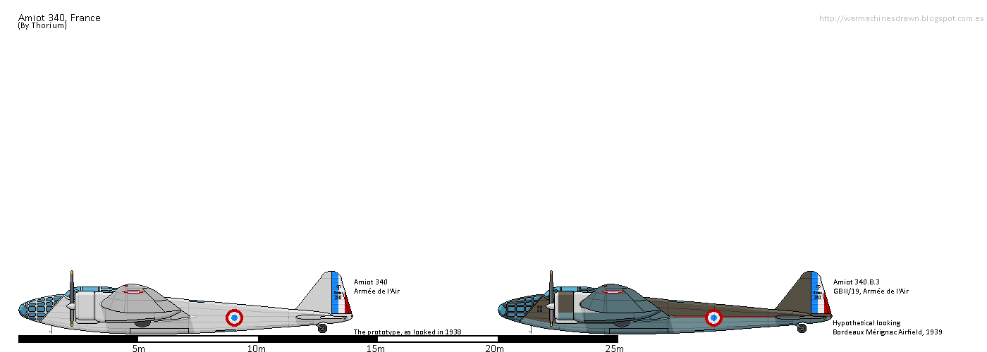 War Machines Drawn: Amiot 340