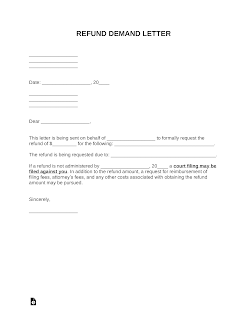 newletterdesign: Sample Letter Of Refund Payment