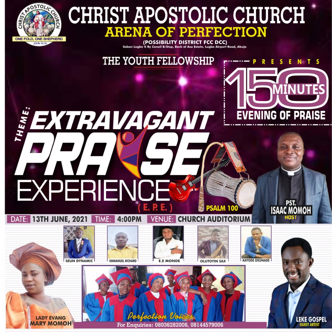 "150 minutes Evening of Praise" programme holds at CACYOF Arena of ...