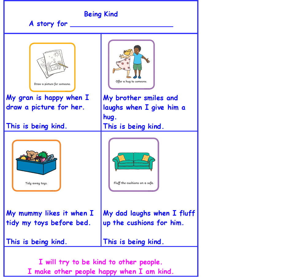 Post #26 Social Stories & Articles - Kindness & Being Kind