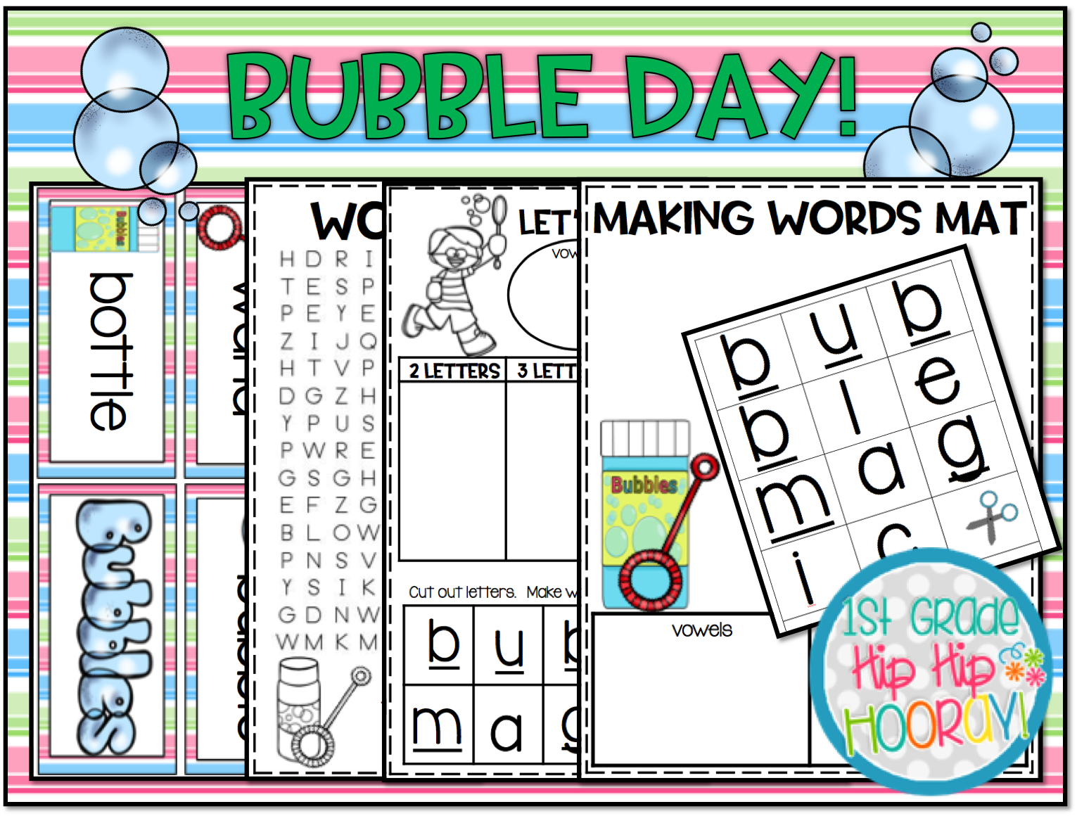 1st Grade Hip Hip Hooray!: Bubble Bubble...Let's Discover!