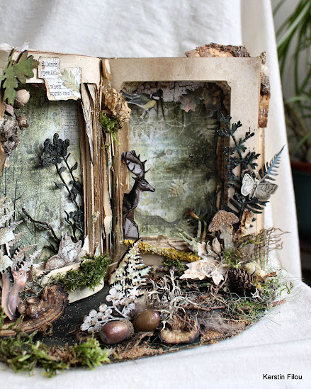 Scrapbook Dreams: Altered Book - In the Forest