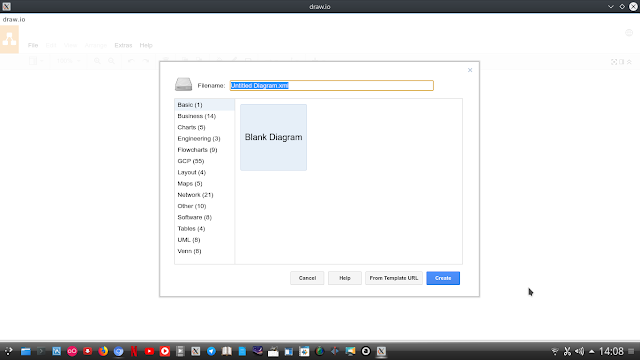 Diagramas com draw.io Desktop no seu GNU/Linux