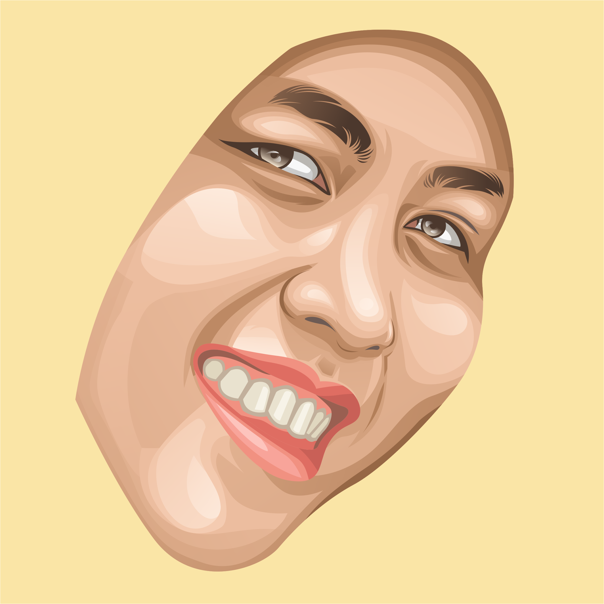 Step By Step Shadding Vector Wajah Simple - Asifba Art