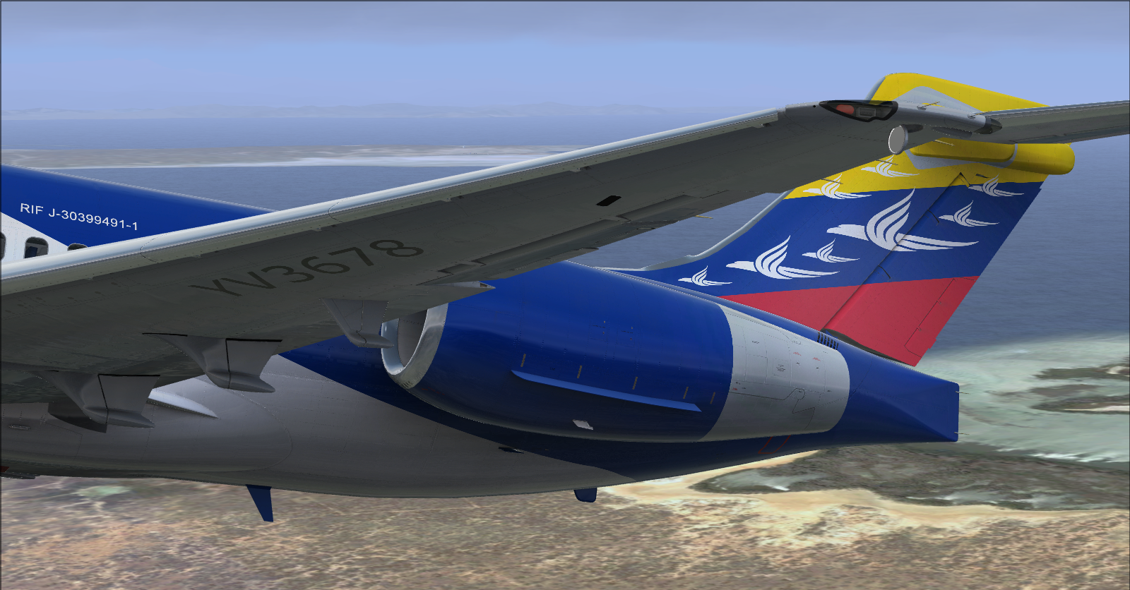 [FSX/P3D] TFDi Design Boeing 717 Aeropostal YV3678 "El Trujillano"