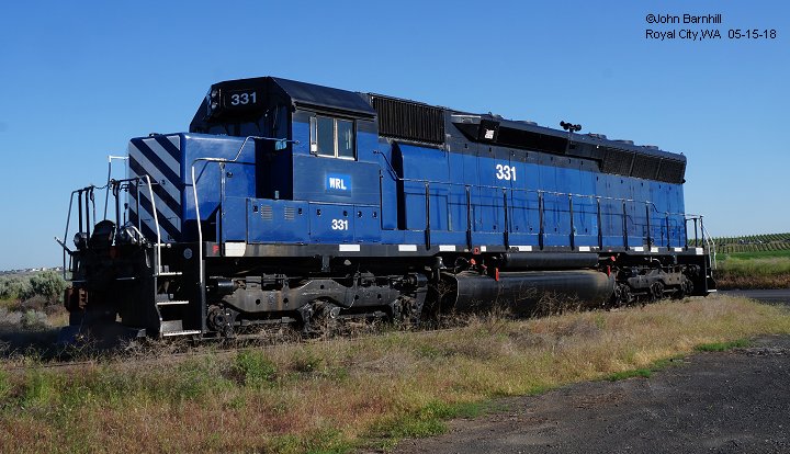 Big Bend Railroad History: WRL Power At Royal City