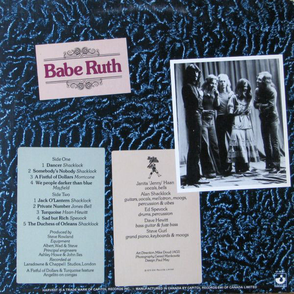 Classic Rock Covers Database: Babe Ruth - Babe Ruth (1975)
